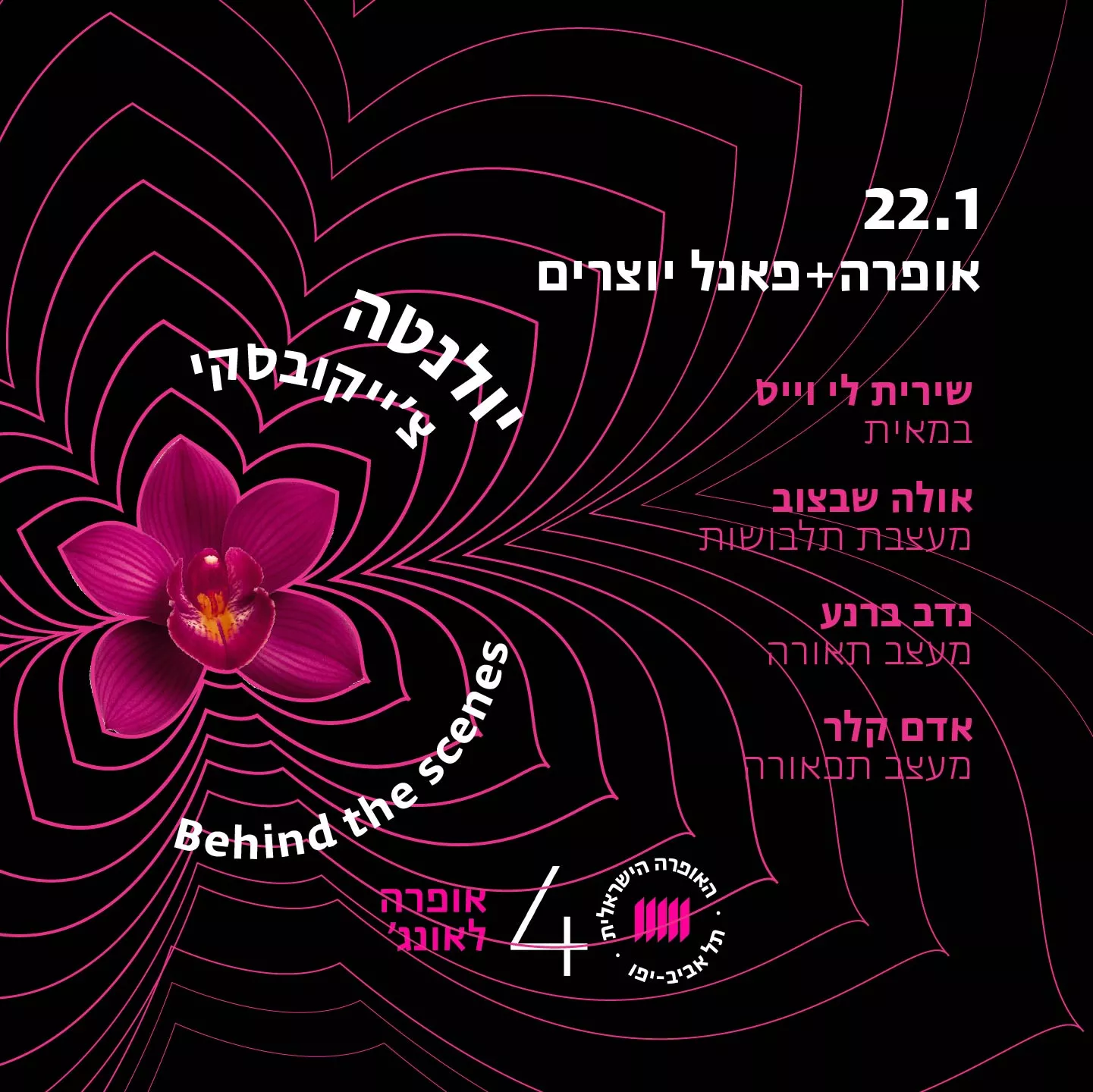 Tchaikovsky’s opera Iolanta + Behind the Scenes evening @ The Israeli ...